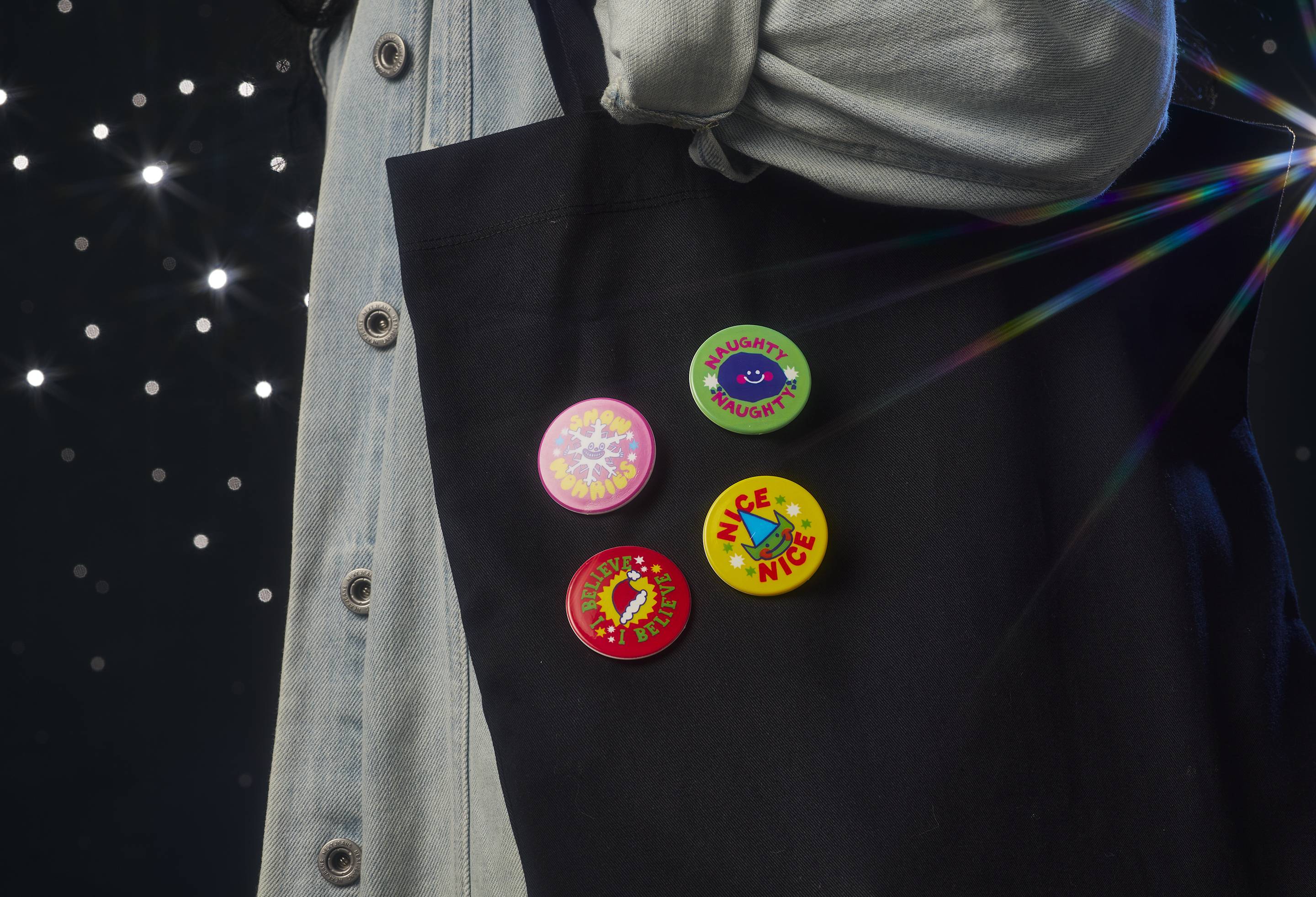 Christmas Badge Set | Set of 4 Badges | LUSH