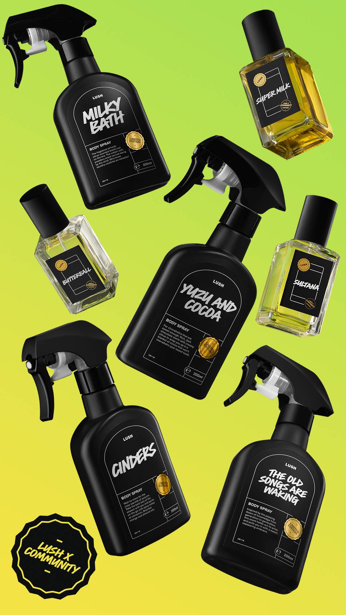 Spray corporal Old Songs Are Waking | Aroma quente e doce de baunilha ...